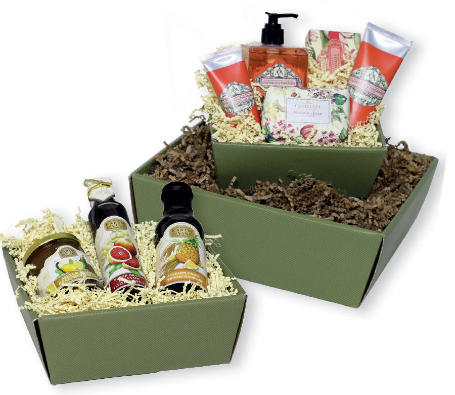 Square Cardboard Tray - Sage Groove - 6 x 6 x 3 inch deep (50 ...