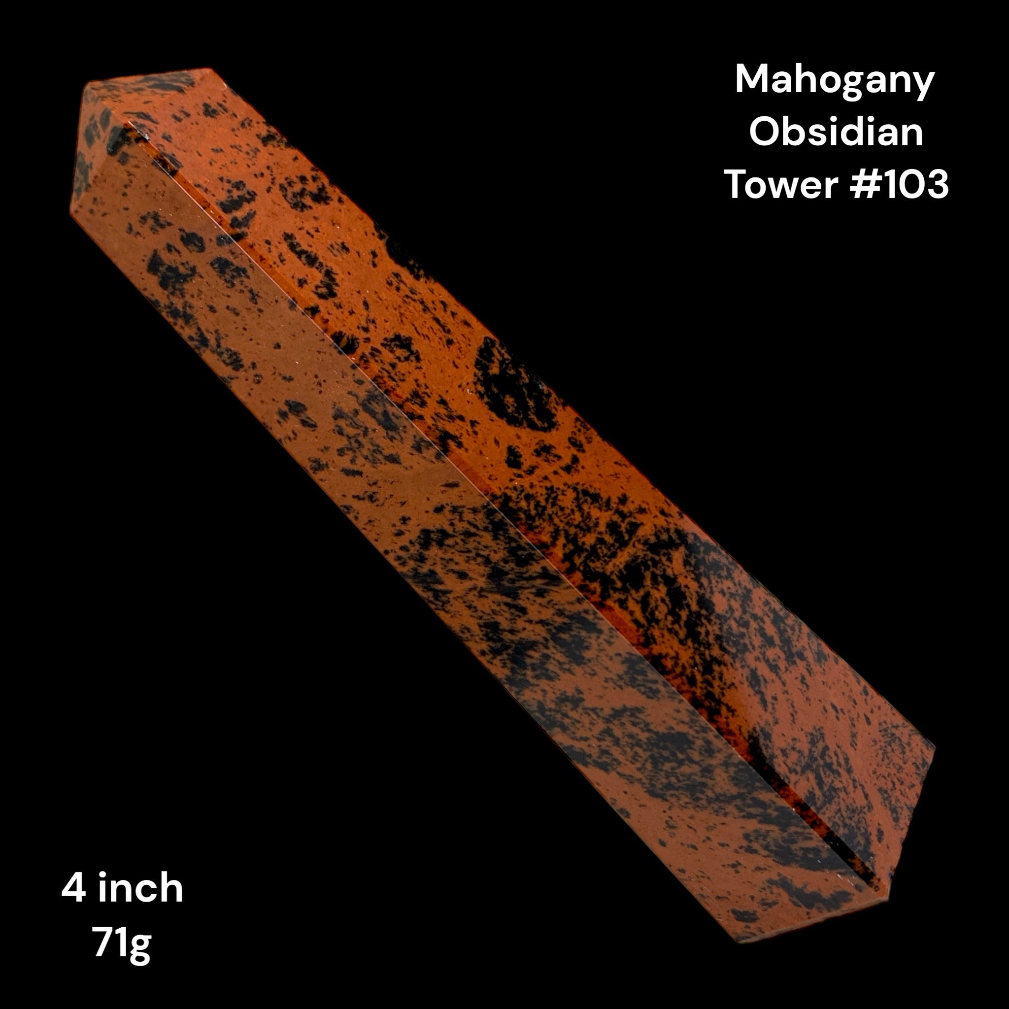 Mahogany Obsidian - 4 inch - 71g - Polished Towers – ilovecrystalsandgems